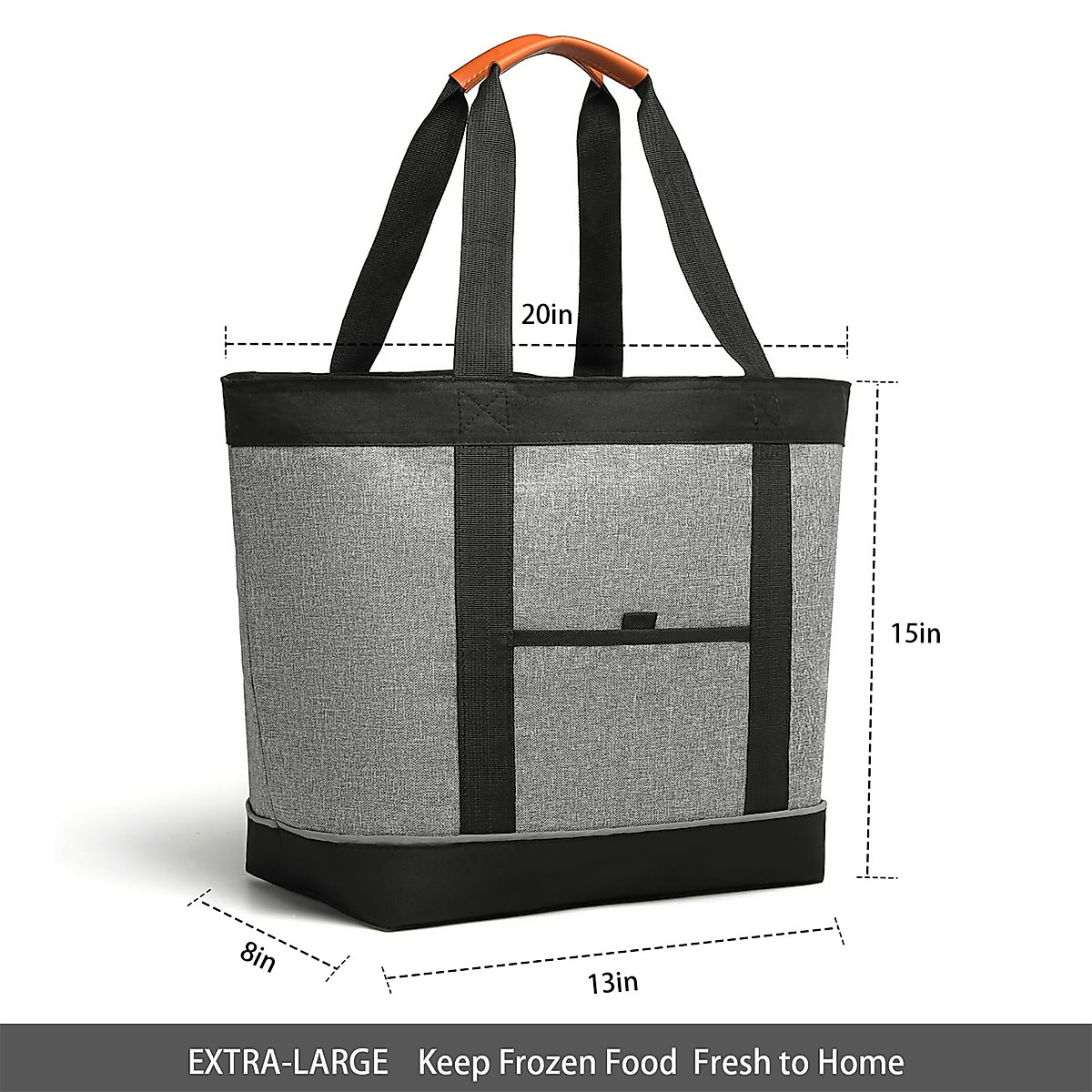 TIIOCTI Insulated Cooler Bag reusable grocery tote bags Transport Large lunch box for women Cold Or Hot Food Apply to Delivery Bag Travel Picnic