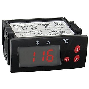 Dwyer Love Series TS2 Digital Temperature Switch, Red Display, 110 VAC Supply Voltage, °F display