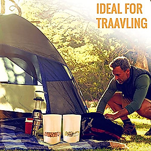 TCHEPIRO Kraft Stand up Pouch with Clear Window – 95% Biodegradable & Recyclable Bags - Reusable & Resealable Food Storage – Zip Lock & Tear Notch - Pack of 100 (7.09” x 10.24”)