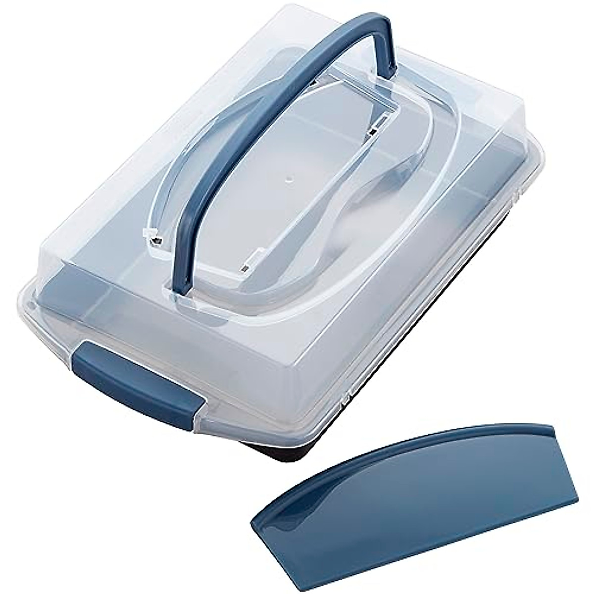 Wilton Perfect Results Non-Stick Oblong Cake Pan Set - Bake, Transport and Serve a Delicious Cakes, Brownies, Casseroles, 3-Piece, 13 x 9-Inch