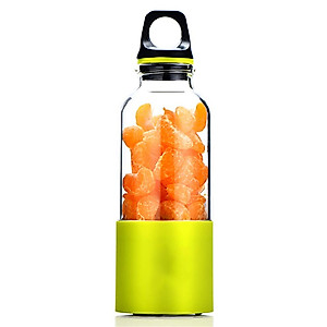 500ml Portable Blender Mini Electric Juicer Cup Orange Maker Smoothie Blender Juice Extractor Vegetables Fruit Mixer (Green)