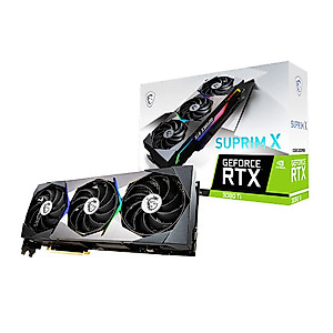 MSI GeForce RTX 3080 Ti SUPRIM X 12G Gaming Graphics Card - 12GB GDDR6X, 1845 MHz, PCI Express Gen 4, 384-bit, 3X DP v 1.4a, HDMI 2.1 (Supports 4K)
