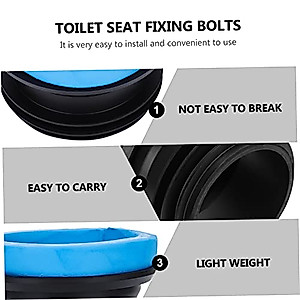 OSALADI 1pc Toilet Seal Sealing Washers Toilet Tank Seal Toilet Bowl Ring Seal Closestool Ring Toilet Seat Replacement Gasket Toilet Seat Seal Rings Toilet Seat Fixing Bolts Clay Hinge