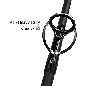 Fitzgerald Fishing Stunner HD Saltwater 5’8"-6'6” Line Weight 40-150 Lb, 80-200 Lb & 20-80 Lb, Heavy, X-Heavy & XX-Heavy Conventional Offshore or Nearshore Rods Great for Snapper, Grouper, Dolphin