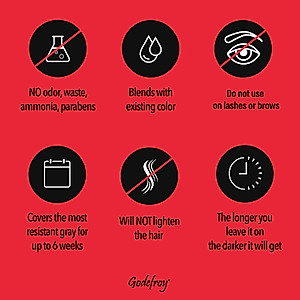 Godefroy Hair Color Tint Kit, Medium Brown, 20 Applications