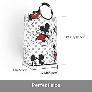 White Laundry Bag Foldable Square Laundry Hamper Waterproof for Washing Storage, 50L