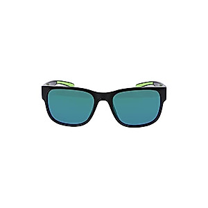 Columbia Men's Sunglasses PENNS CREEK - Shiny Black & Green with Polarized Green Mirror Lens
