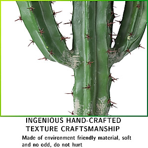 AntHousePlant Artificial Cactus Fake Big Cactus 25 Inch Faux Cacti Plants for Home Garden Office Store Decoration