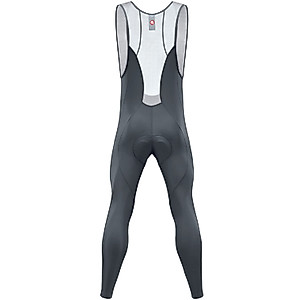 qualidyne Men's Cycling Bib Tights 3D Padded Winter Thermal Cold Weather Bike Bib Pants Biking Bicycle Long Leggings.