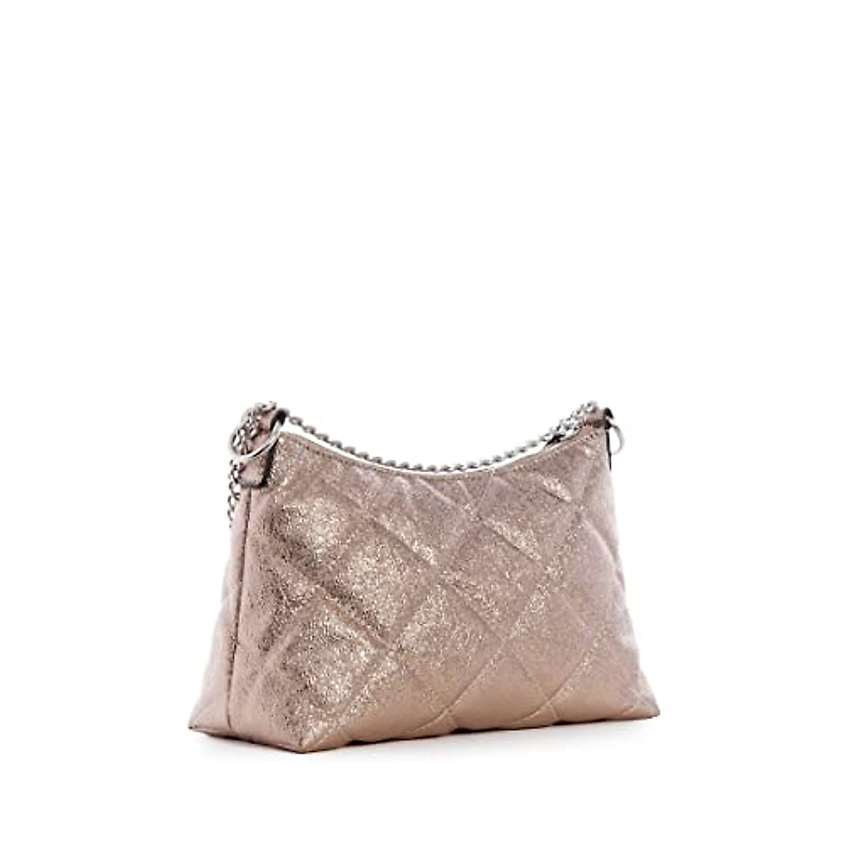 GUESS Factory Women's Hoboken Metallic Zip-Top Crossbody