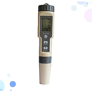 COSMEVIVI Water Salimeter Salt Water Gravimeter Automatic Hydrometer Water Quality Tester Hydrometers Tds Water Quality Testing Pen Salt Meter Temperature Tester Light Grey