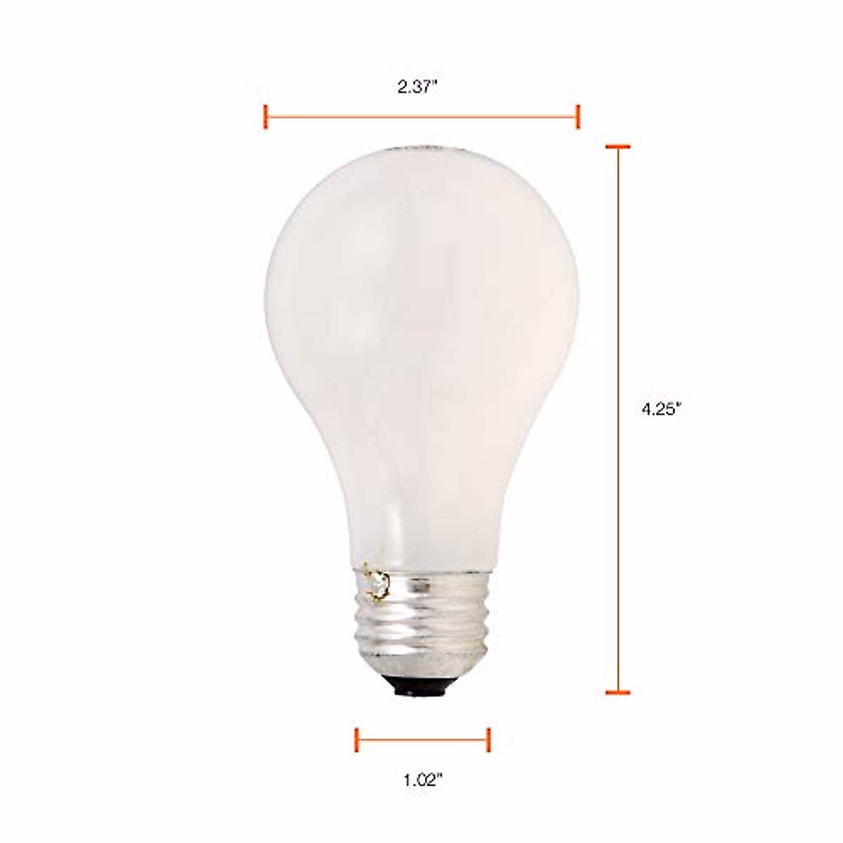 SYLVANIA Halogen A19 Light Bulb, 43W=60W Equivalent, E26 Medium Base, 600 Lumens, 100 CRI, 2700K Soft White - 4 Pack (50005)