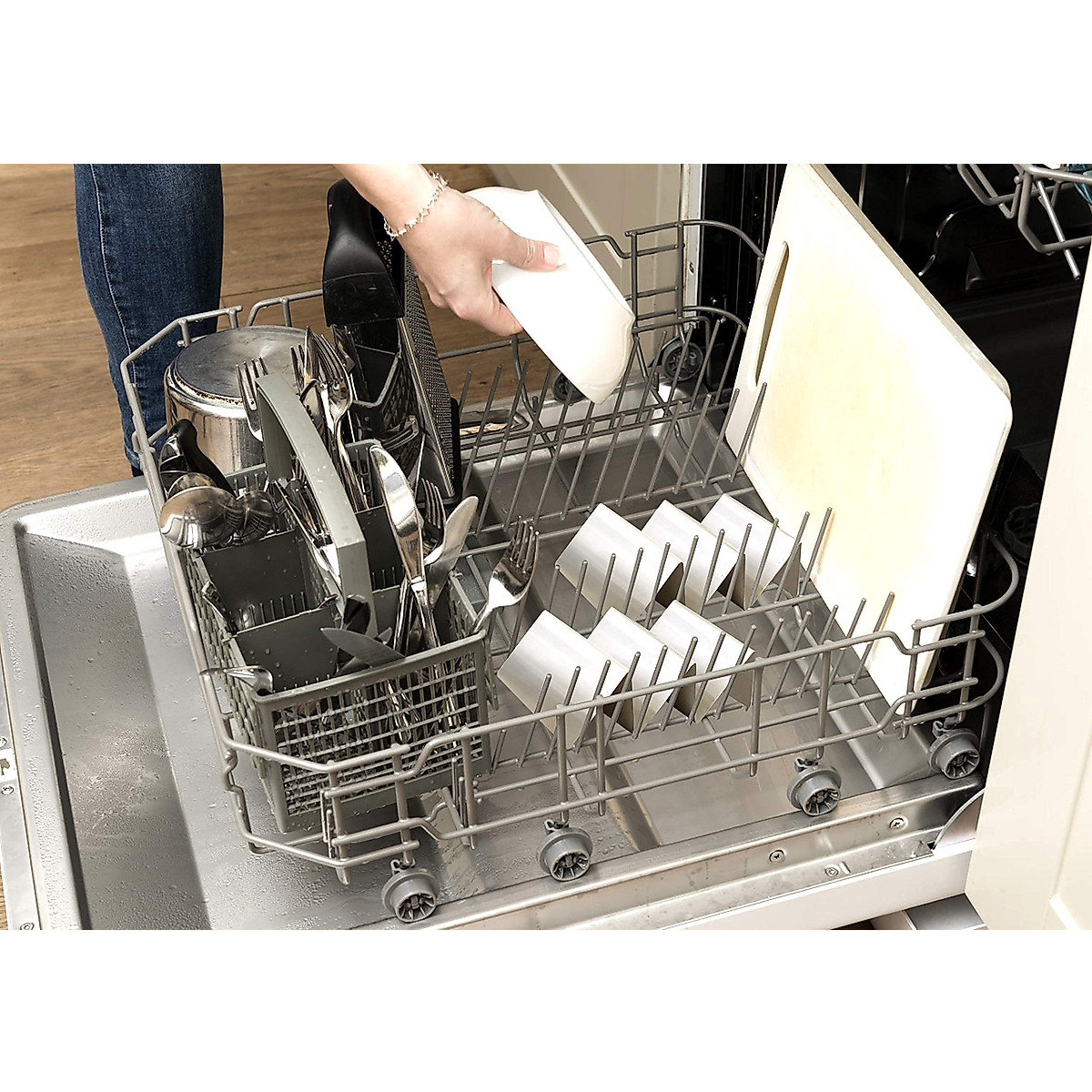 KORCCI Taco Holders Set of 4, Stainless Steel Taco Stand Shell Rack, Each Rack Holds Up to 3 Tacos. Taco Tray Plates for Taco Bar, Easy Serve Tacos. Oven and Grill Safe for Baking, Dishwasher