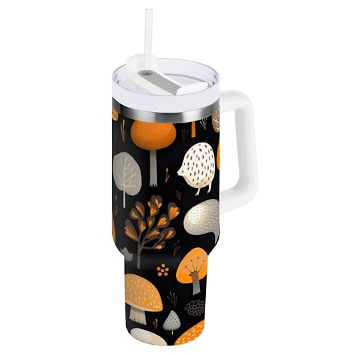 RPLIFE Fox Tumbler, Stainless Steel Cup, Coffee Cups with Lids Reusable