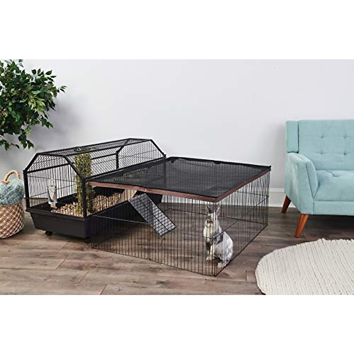 Oxbow Enriched Life Small Animal Playpen - Mesh Cover for Rabbits, Guinea Pigs & Other Small Pets (Extra Large)