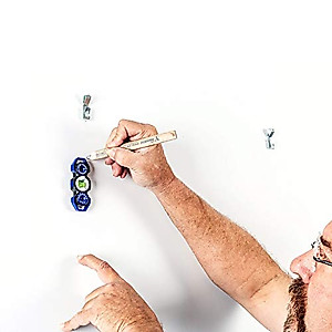 Vaughan Magnetic Stud Finder Leveler, 4 Pack, Locate Screws, Nails, Metal Studs with Magnet, Level Tool, Drywall, Plaster, Blue - 240277