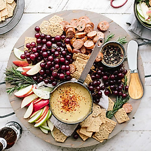 Yeeper Little Cheese Spreader Knives, Wooden Handle, 5 inch, Stainless Steel Cocktail Knives Spreaders for Condimets, Cheese, Butter, Charcuterie Board Accessories