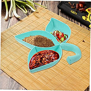 KJHBV Plastic Trifle Bowl Ceramic Bowl 6pcs Dipping Dish Small Sauce Bowls Small Bowls for Dipping Dessert Bowls Sauce Cup Spices Mustard Dish Melamine Bowls Leaf Dipping Bowl