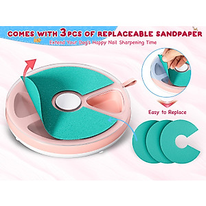 BETOPET Dog Nail Scratch Board with 3 File Papers, Multifunctional Scratch Pad & Treat Puzzle Feeder