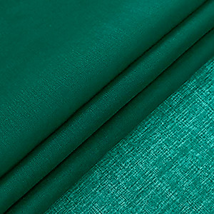 XTMYI Christmas Green Curtains 84 Inch Length for Living Room 2 Panels Set,Emerald Green Decor,Sheer Hunter Green Curtain for Bedroom Sliding Glass Patio Door 52x84 Inches Long,Dark Forest Green