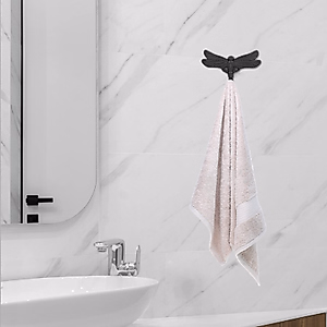 Alipis 1 Set Dragonfly Hook Decorative Wall Hook Delicate Wall Hook Coat Hat Hanger Wall Mounted Hook Dragonfly Decorative Hook Multipurpose Wall Hook Home Wall Hook Dragonfly Key Hanger