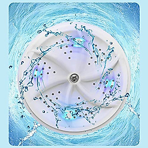 Mini Washing Machine Ultrasonic Turbine Washing, Portable Turbo Washing Machine for Travelling Business Trip Camping College Room Turbo Washer for Cleaning Sock,Underwear