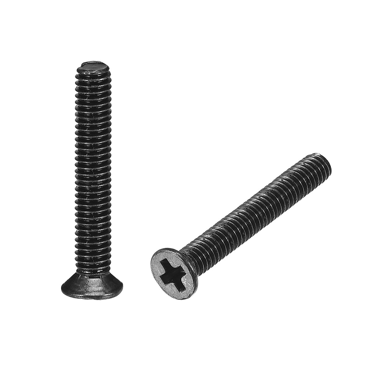 uxcell M2.5 x 16mm Phillips Screw Fasteners Black for Laptop PC TV Fan Switch 350pcs