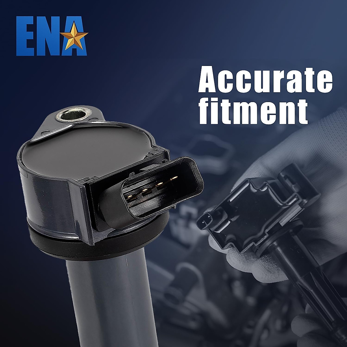 ENA Pack 6 Ignition Coil 3.5L Compatible with Lexus Toyota Sienna Avalon Camry Highlander Rav4 Venza Lexus RX350 IS350 ES350 V6 2007 2008 2009 2010 2011 2012 2013 2014 2015 Coils for UF487 90919A2007