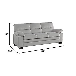 Lexicon Dawson Living Room Sofa, Gray