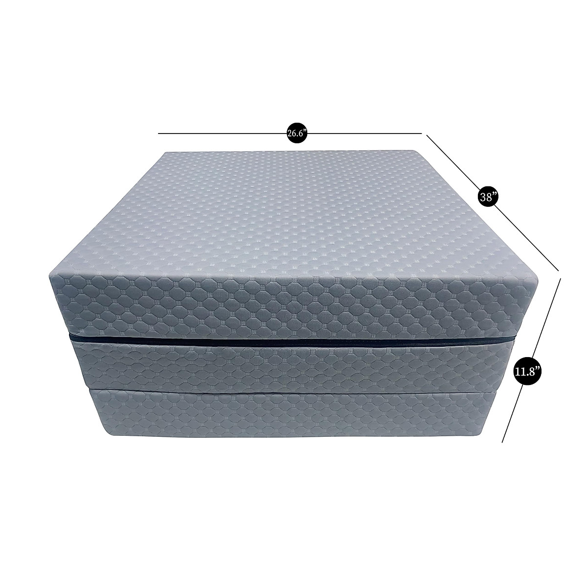 Endelle Foldable Memory Foam Mattress Pad,Portable Sleeping Mattress for Traveling,Camping,Guest Bed (Twin XL)