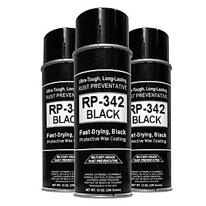 Cosmoline RP-342 Black Rust Preventive Spray (Military-Grade) 3-Cans