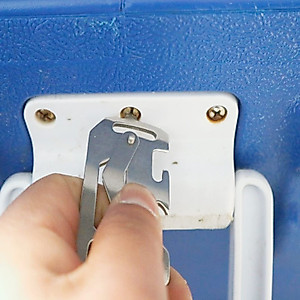 Pocket Tool, Key Holder, Multi Tool For Men, Pocket Clip With Pry Bar Bottle Opener Belt Cutter