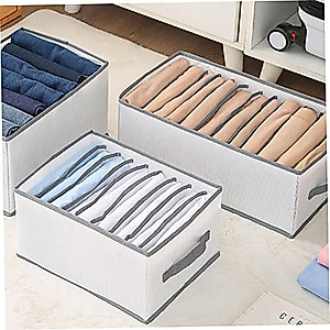 Cabilock 3pcs Clothes Storage Box Folding Wardrobe Clear Drawer Clothes Storage Boxes Socks Organizer Clothing Organizer Drawer Organizer Washable Drawer Dividers Clothes Organizer Box