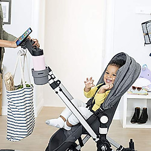 Skip Hop Universal Stroller Phone Holder, Stroll & Connect, Grey