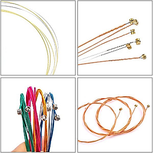 Auihiay 58 PCS Guitar Accessories Kit Including Guitar Strings, Picks, Capo, Thumb Finger Picks, String Winder, Bridge Pins, Pin Puller, Pick Holder, Finger Protect