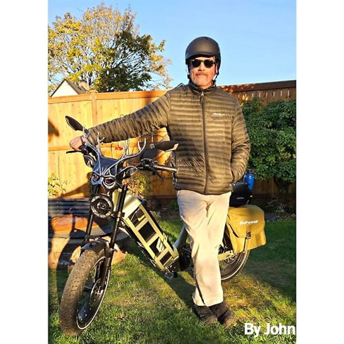 eAhora Juliet 60Ah Electric Bike 1000W Electric Bike, Full Suspension Ebike for Adults 20" Fat Tire Long Range E-Bike, Green-1