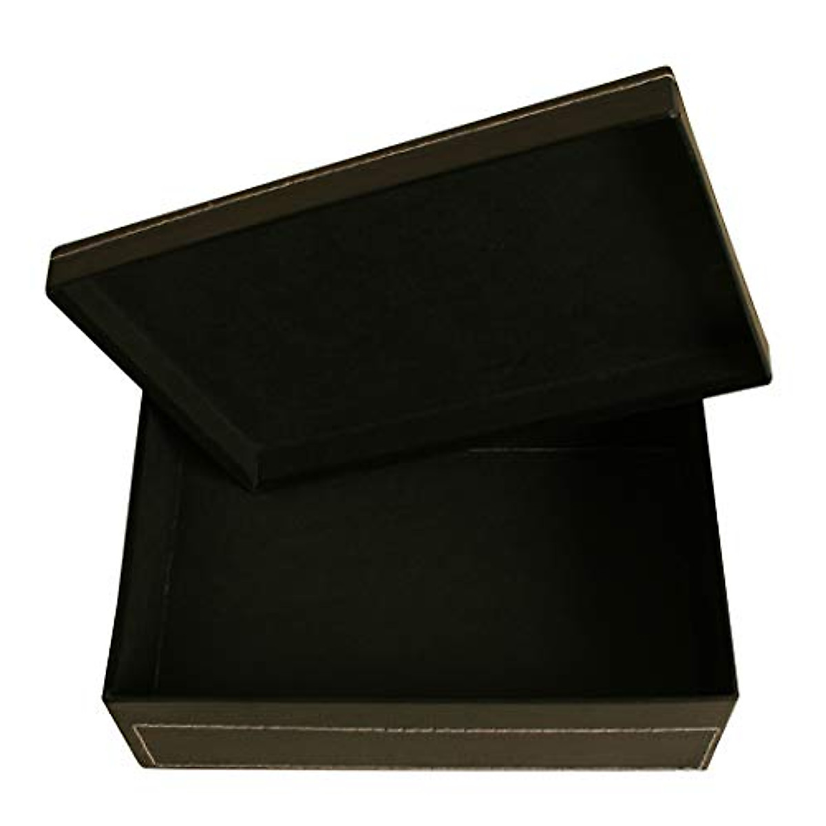 Wald Imports Black Paperboard 9.5" Decorative Storage/Organizer Basket