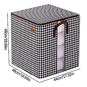 Visual Clothes Storage Bag, Wardrobe Sorting Storage Box Portable Storage Bag Winter Quilt Storage Box