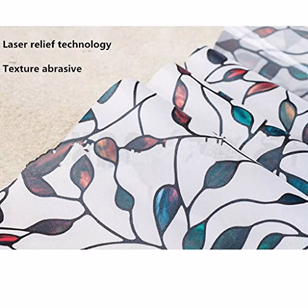 YUTR Static Decorative Privacy Window Films for Glass Non-Adhesive Anti Window Sticker for Home Kitchen Bedroom Living Room