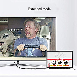 XUNMAIFHB Portable Docking Station,Type-C HUB Adapter Laptop Dock Type C PD Charging, SD/TF Card Slot, USB3.03 Fast Transmission