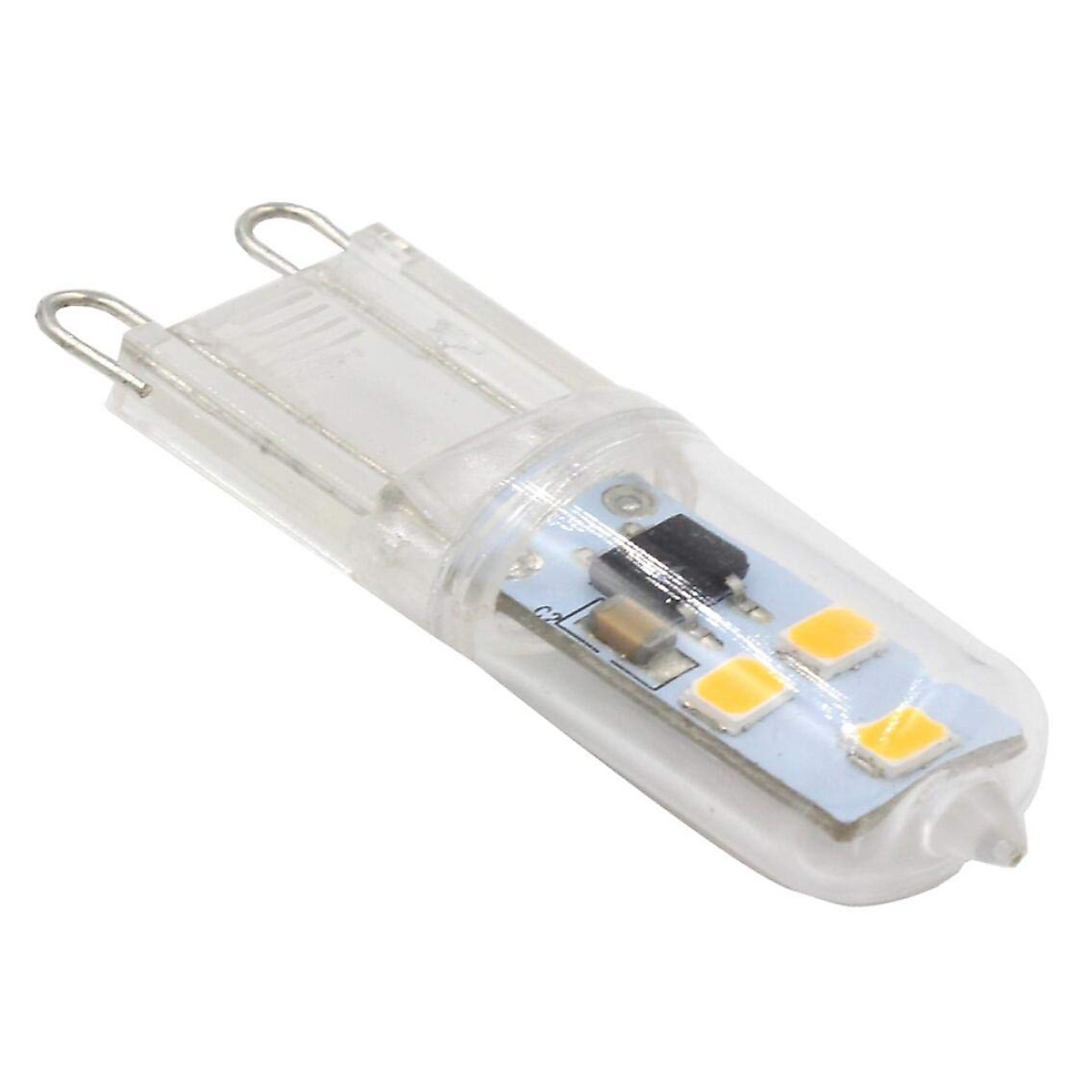 K JINGKELAI G9 LED Light Bulb Dimmable 1W(10W Halogen Equivalent) Warm White 3000K LED Corn Lights for Home Lighting Chandelier Wall Sconces,6LED 2835SMD,10 Pack