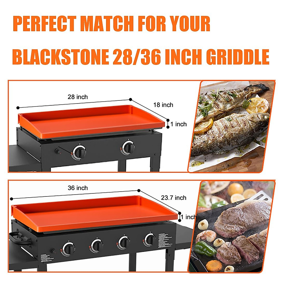 Griddle Cover for Blackstone 36" Inch Griddle,Silicone Griddle Cover for Blackstone,Blackstone Griddle Accessories,Heavy Duty Food Grade Silicone Grill Cover, All-season Grill Protective
