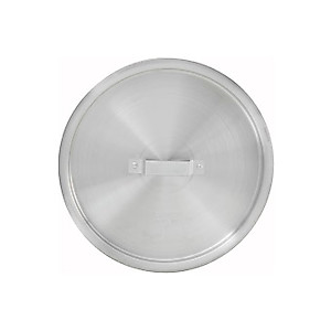 Winco ALPC-50 Heavy-Duty Aluminum Stock Pot Cover, 50 Quart, Silver