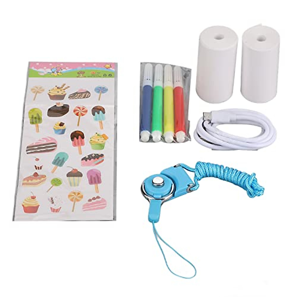 FECAMOS Print Camera, Video Recording Eye Protection Screen 24MP Camera for Daily Use