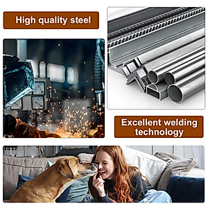 PawHut 5' x 5' x 5' Dog Kennel Outdoor, Walk-in Pet Playpen, Welded Wire Steel Dog Fence with Water-and UV-Resistant Canopy, Jet Black