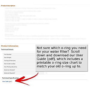 Captain O-Ring - Replacement O-Rings for Whirlpool WHKF-DWHBB (WHKF-C9) & American Plumber W10-PR (W10-OR) (3 Pack)