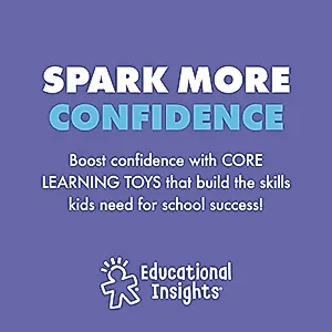 Educational Insights Design & Drill ABCs & 123s, 90 Pieces with Electric Drill Toy, Preschool Kindergarten Classroom Essentials, Ages 3+