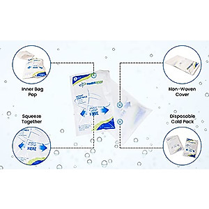 PrimaCare PCP-69 Disposable First-Aid Instant Cold Pack for Pain Relief, Inflammation or Sprain, 24 6" x 9"