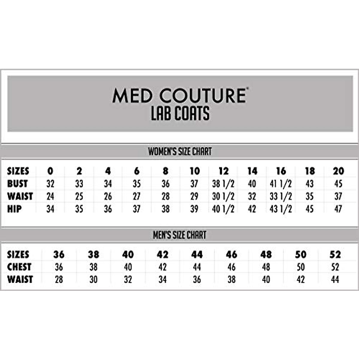 Med Couture Women’s White Professional Lab Coat, 33 Inch, Small