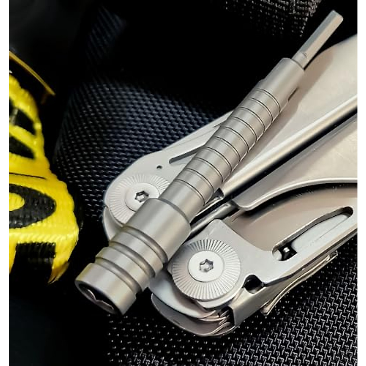 Galvanox Multi-tool Bit Driver Extender - Compatible with Leatherman Skeletool/Surge/MUT/Wave Plus and Signal Bits set, Multitool Kit add-on accessory (420 Stainless Steel)